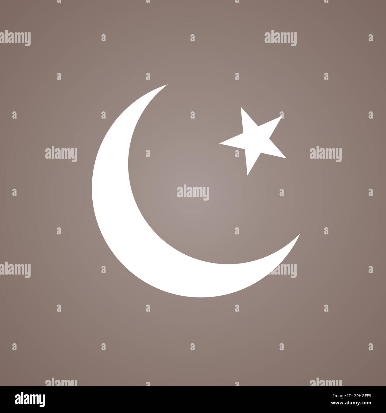 White star and crescent - symbol from the flag of Pakistan Stock Vector ...