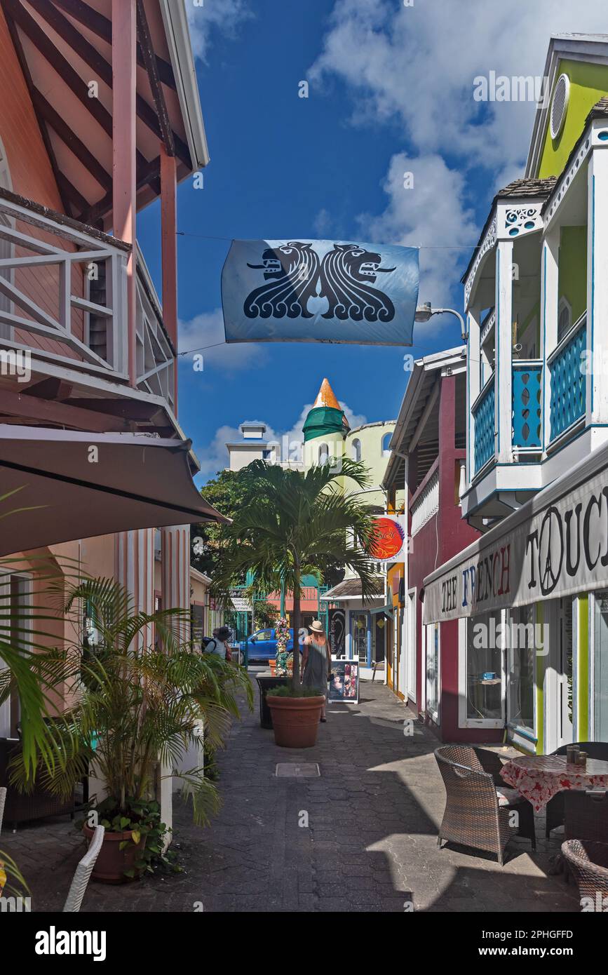 Downtown Philipsburg, St. Maarten, Southern Caribbean Stock Photo - Alamy