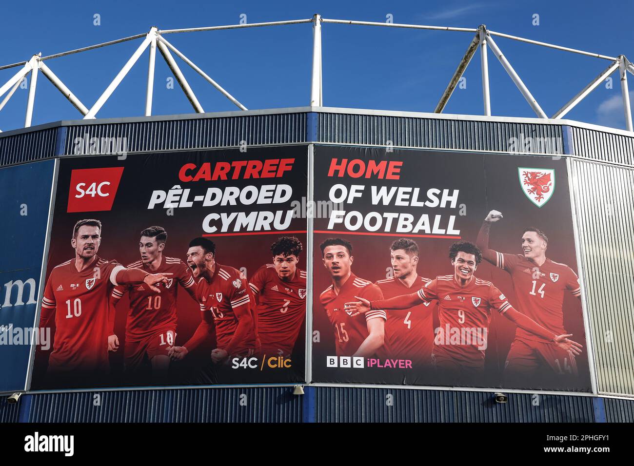 Cardiff football poster hi-res stock photography and images - Alamy