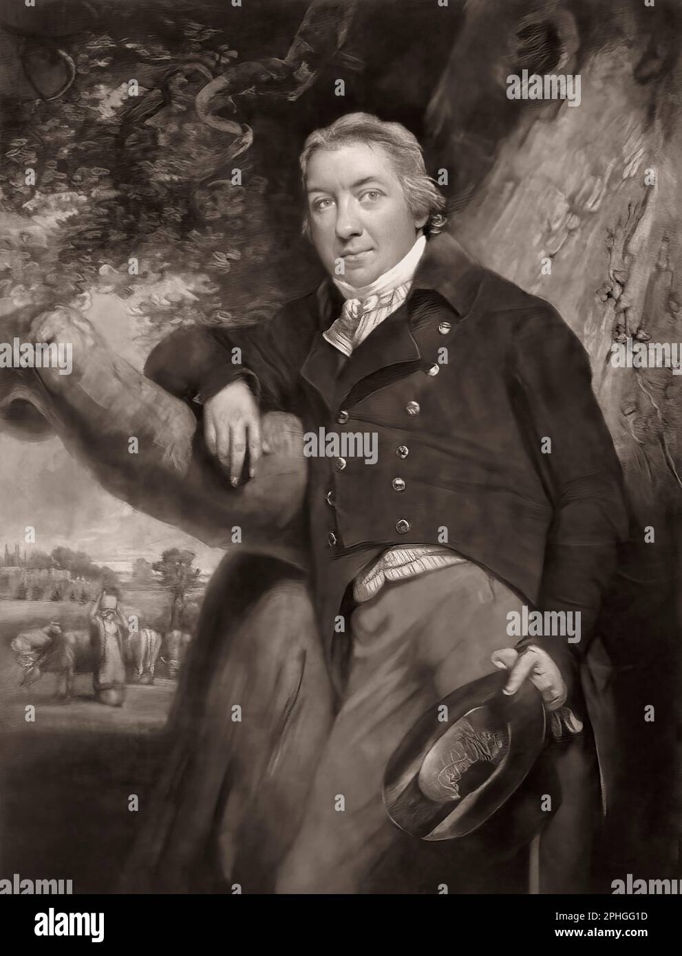 Edward Jenner, 1749-1823, English physician and scientist, digitally ...