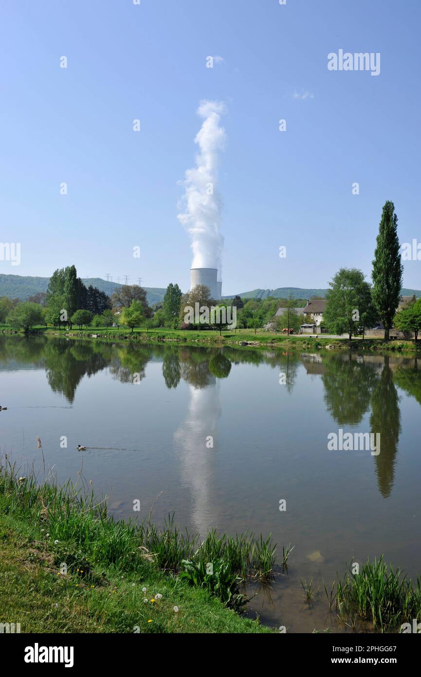 Near the belgian borderline; nearby Givet; the power station of Chooz ...