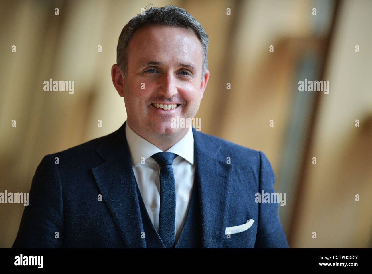 Edinburgh Scotland, UK 28 March 2023. Alex Cole-Hamilton on the day the ...