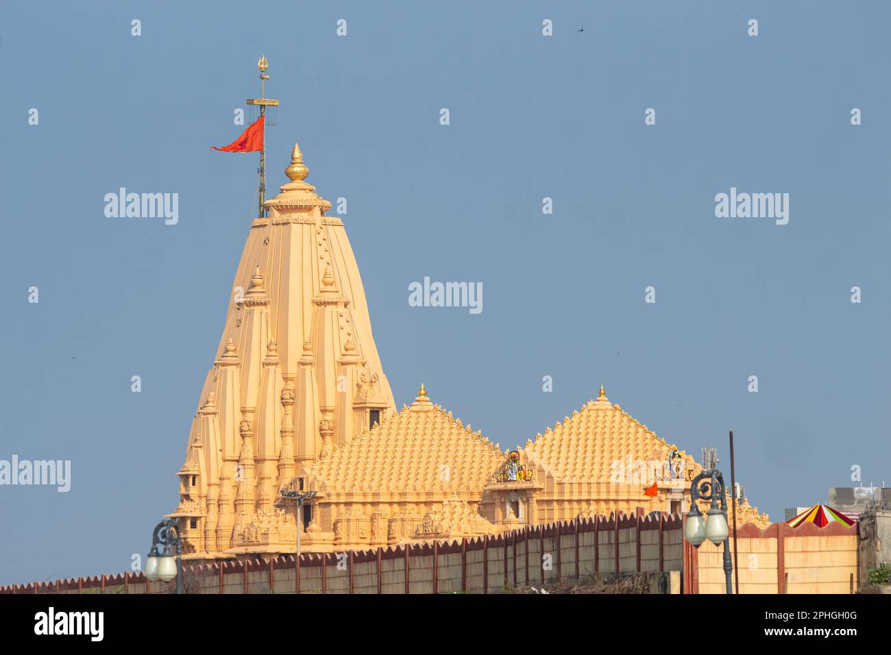 Beautiful View of Somnath Temple, Historical Jyatirlinga, Lord Shiva ...
