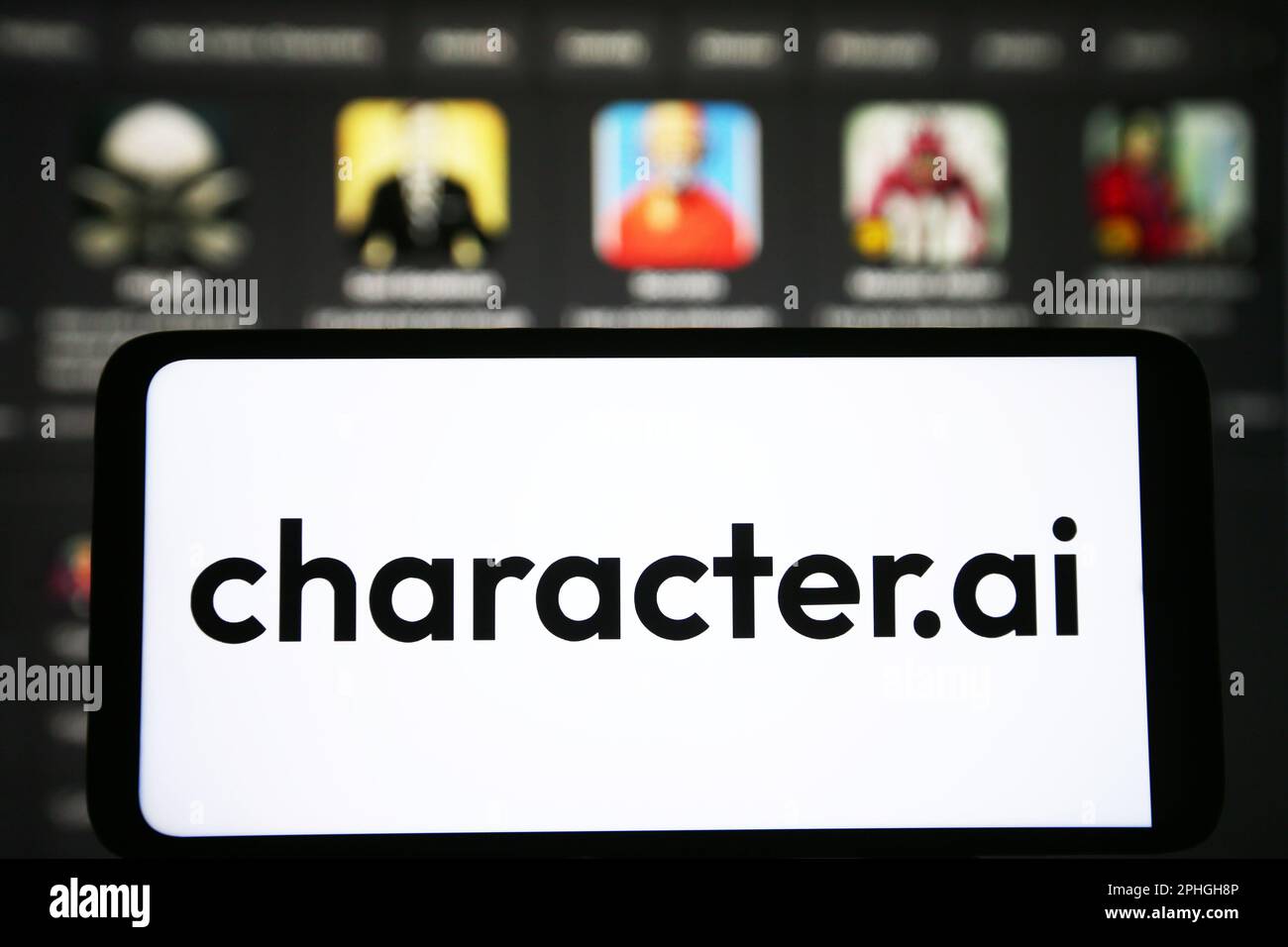 In this photo illustration, Character.AI logo of a chatbot is seen ...