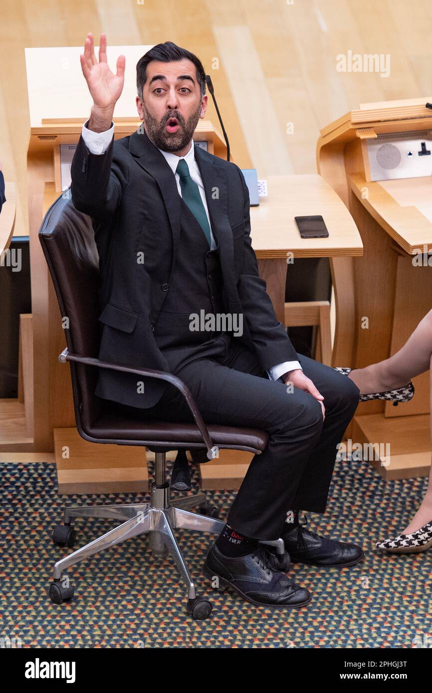 Edinburgh, Scotland, UK. 28th Mar, 2023. PICTURED: Humza Yousaf MSP ...