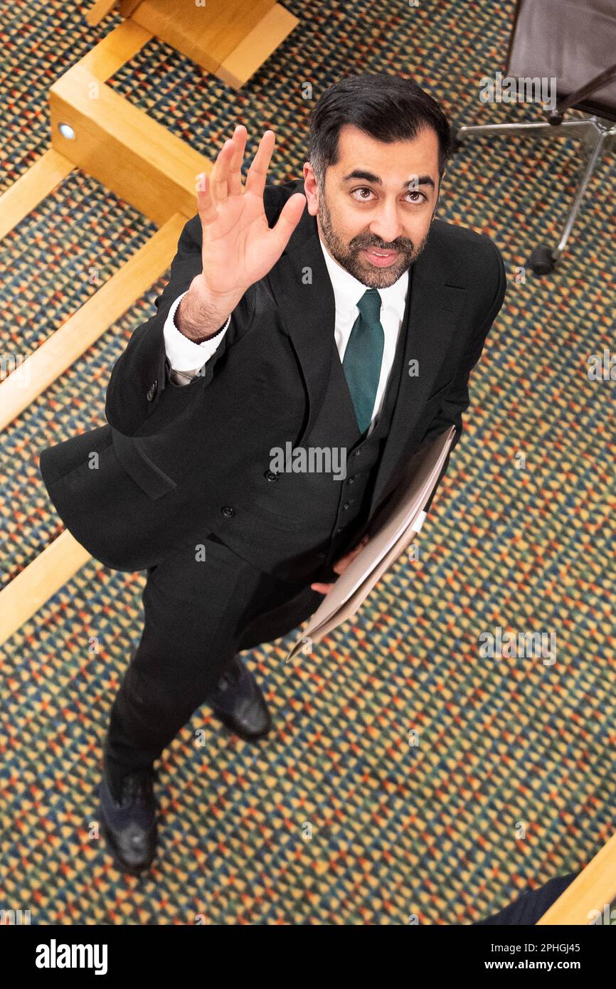 Edinburgh, Scotland, UK. 28th Mar, 2023. PICTURED: Humza Yousaf MSP ...