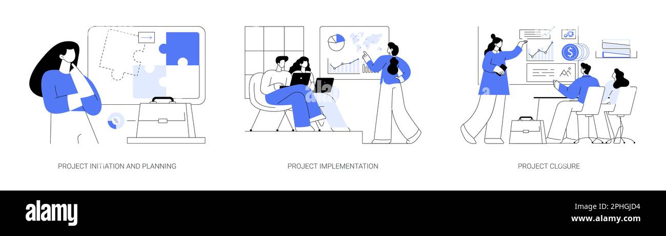 Project Lifecycle Abstract Concept Vector Illustrations Stock Vector Image And Art Alamy