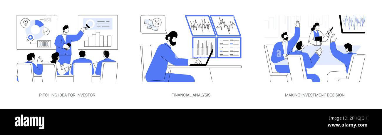 Venture funding abstract concept vector illustrations Stock Vector ...