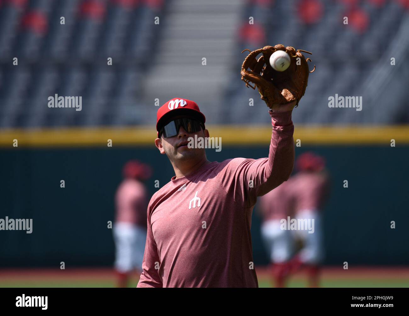 Mexico City, Mexico. 27th Mar, 2023. Juan Carlos Gamboa catches the ...