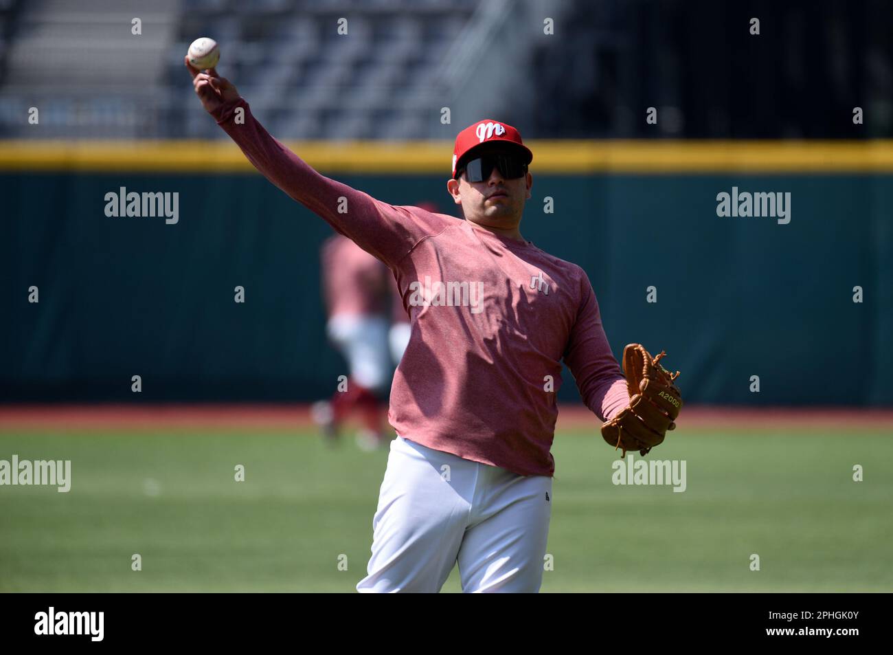 March 27, 2023, Mexico City, Mexico: Juan Carlos Gamboa pitches the ...