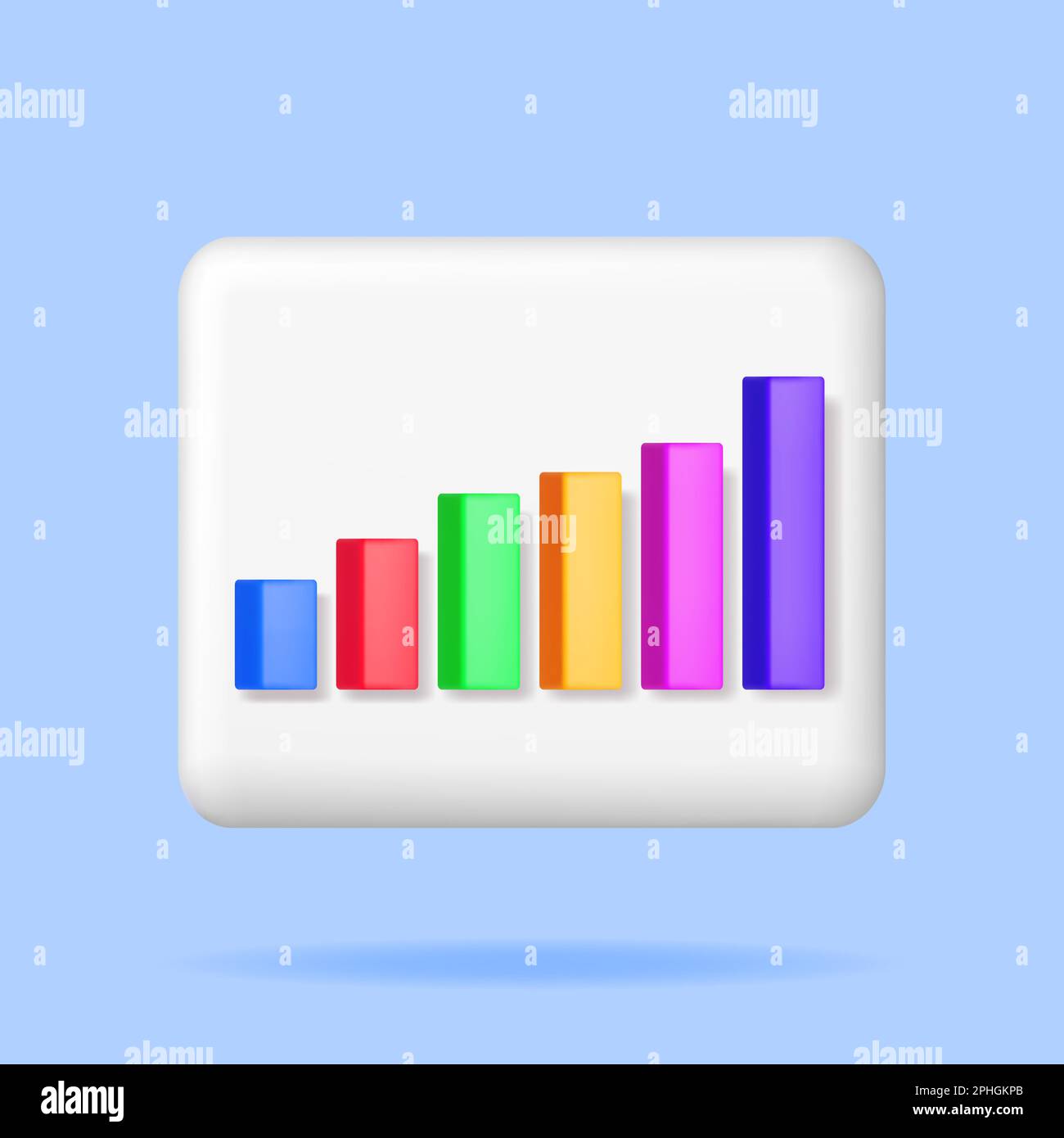 3D Growth Stock Diagram Isolated Stock Vector Image & Art - Alamy