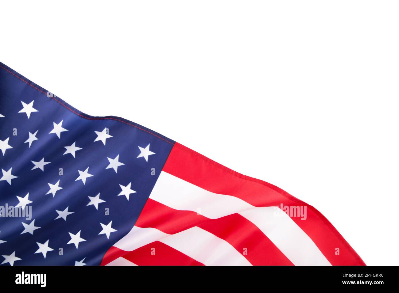 American flag isolated on white background. Independence day Stock ...