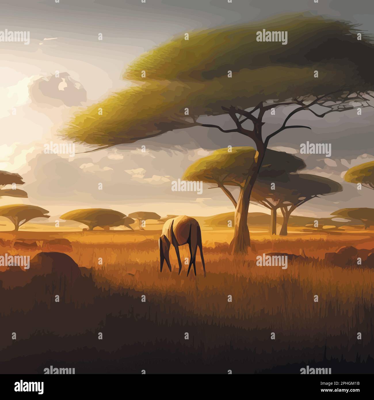 Kenyan forest Stock Vector Images - Alamy