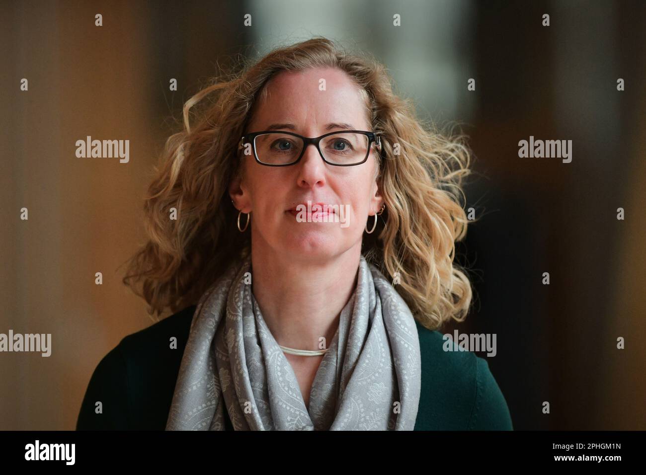 Edinburgh Scotland, UK 28 March 2023. Lorna Slater on the day the new ...