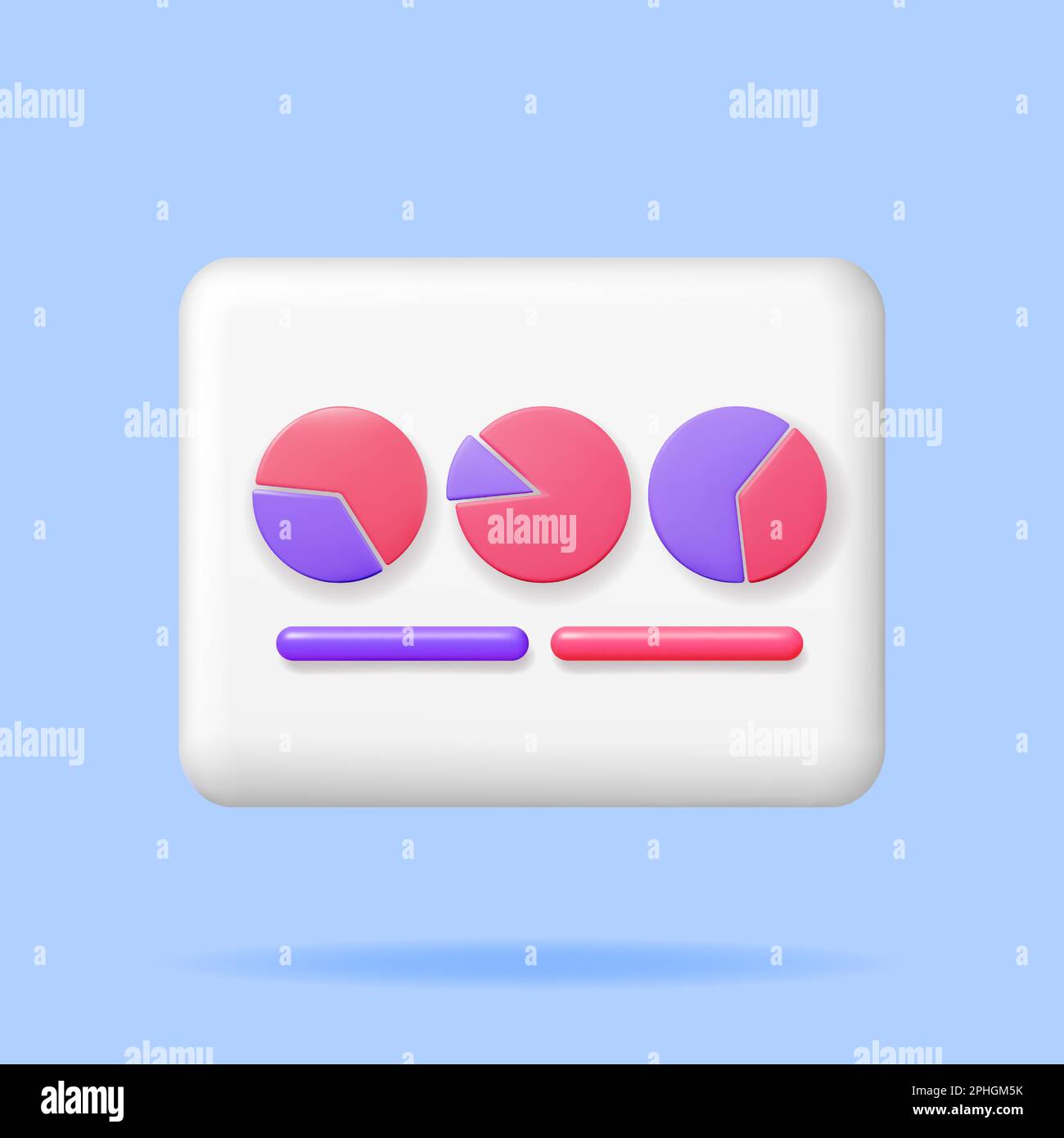 3d render bar chart pie Stock Vector Images - Alamy