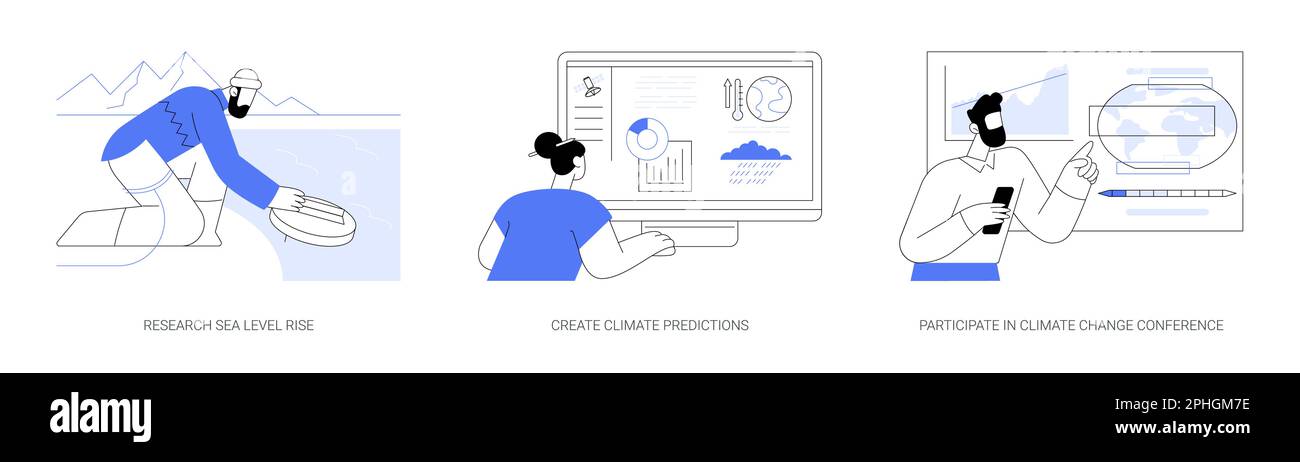 Earth and nature science abstract concept vector illustrations Stock ...