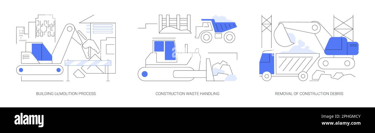 Building site waste Stock Vector Images - Alamy