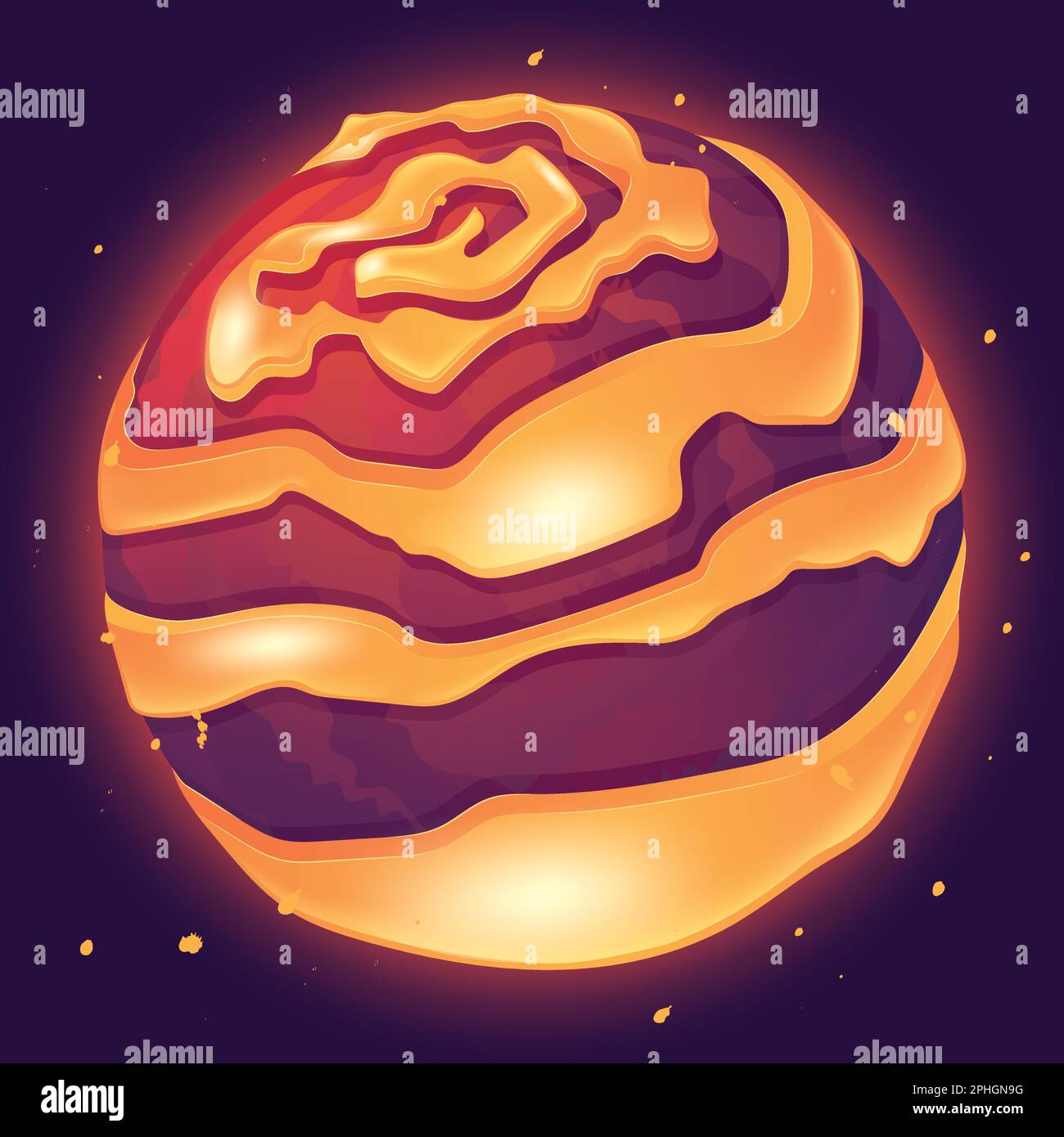 Isolated abstract plantet Cosmic star Vector Stock Vector Image & Art ...