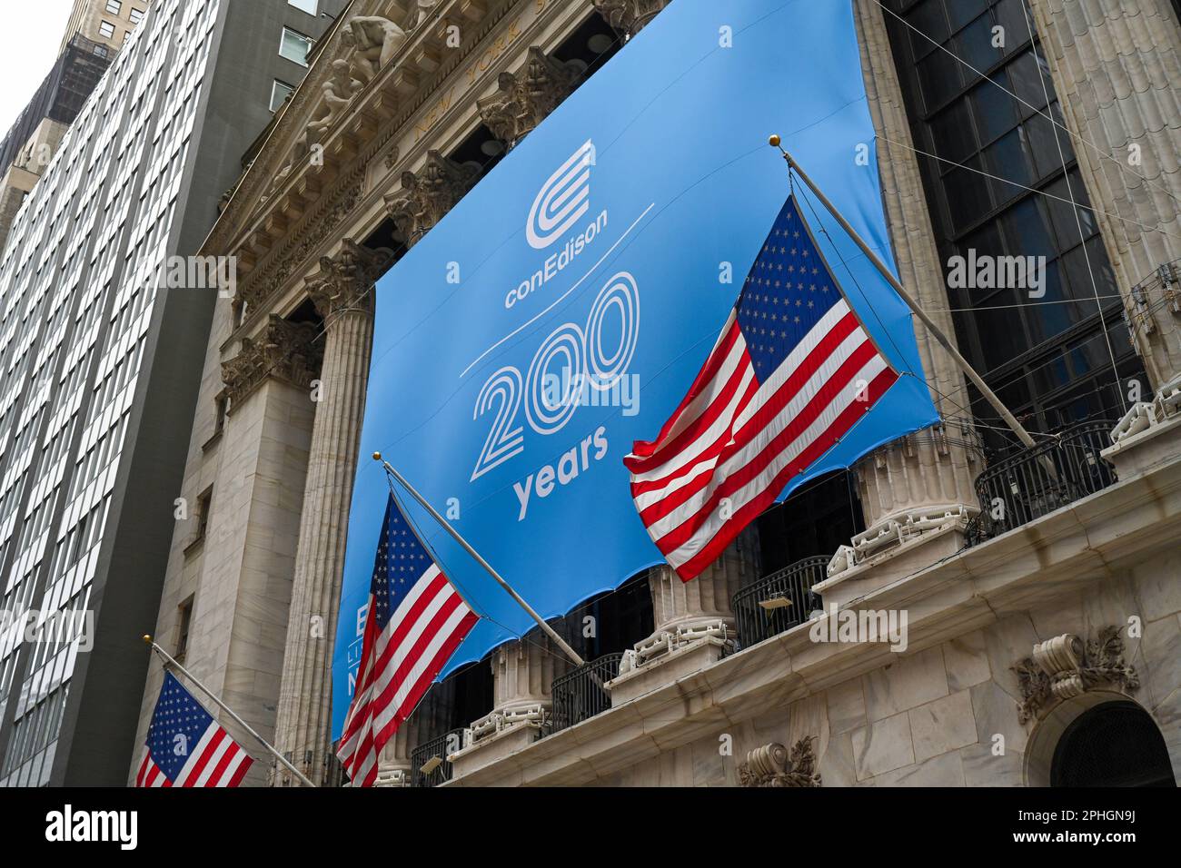Photo by: NDZ/STAR MAX/IPx 2023 3/27/23 'Con Edison 200 Years' signage ...