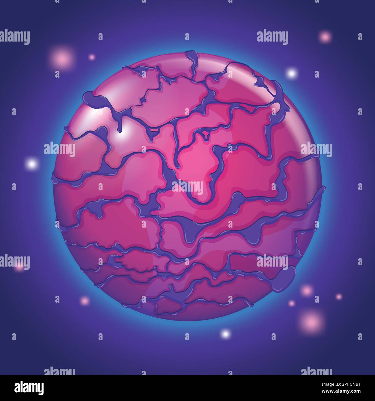 Isolated abstract plantet Cosmic star Vector Stock Vector Image & Art ...