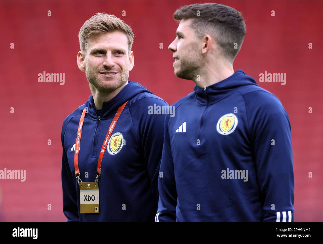 Scotland's Stuart Armstrong and Ryan Christie before the UEFA Euro 2024 ...