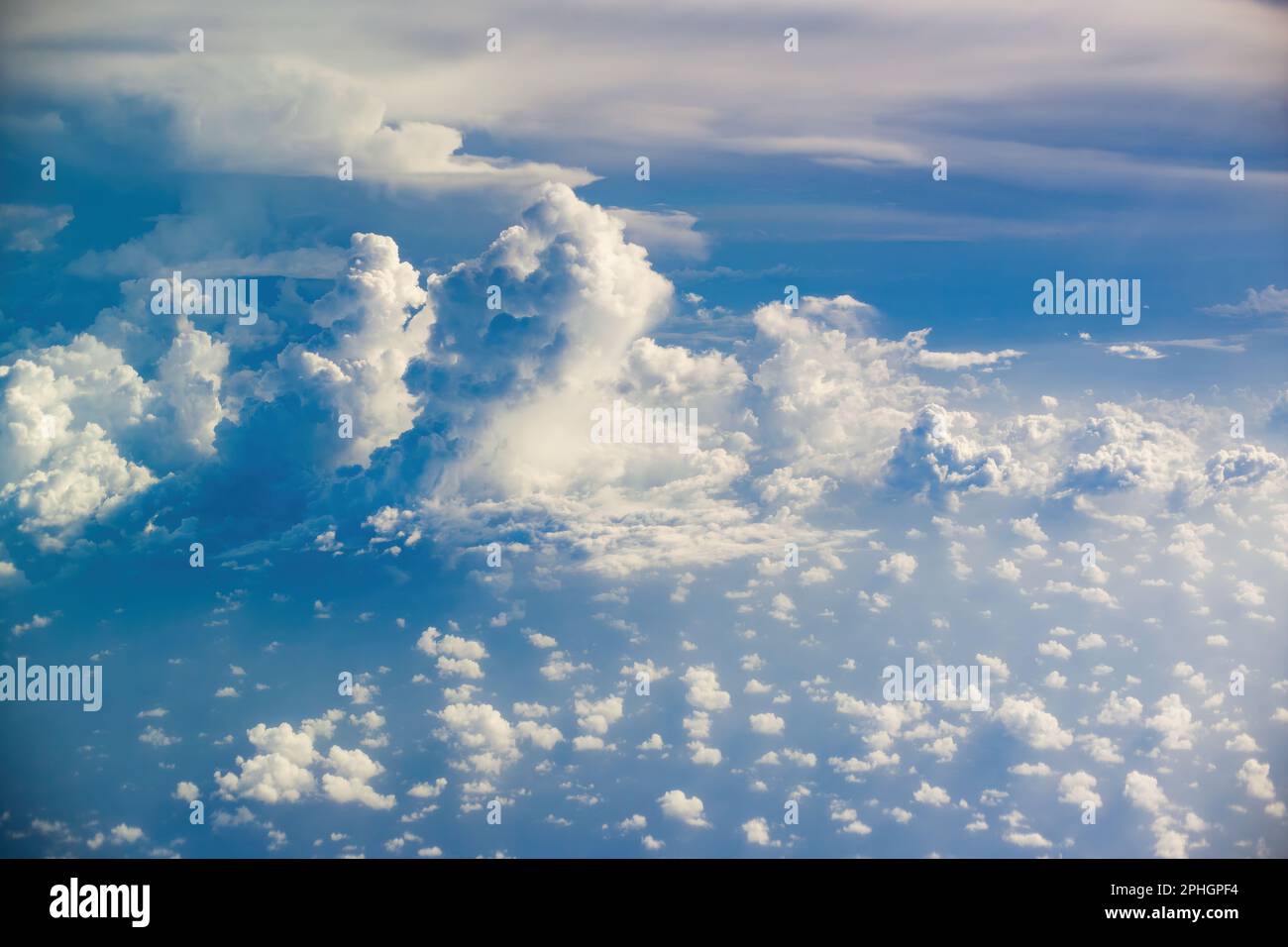 Sky with clouds from above Stock Photo - Alamy