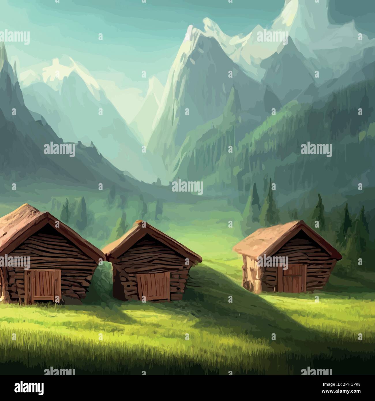 The green shack Stock Vector Images - Alamy