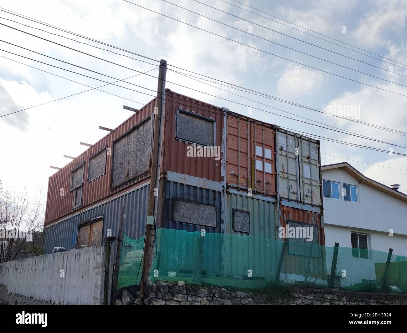 Modular container construction hi-res stock photography and images - Alamy
