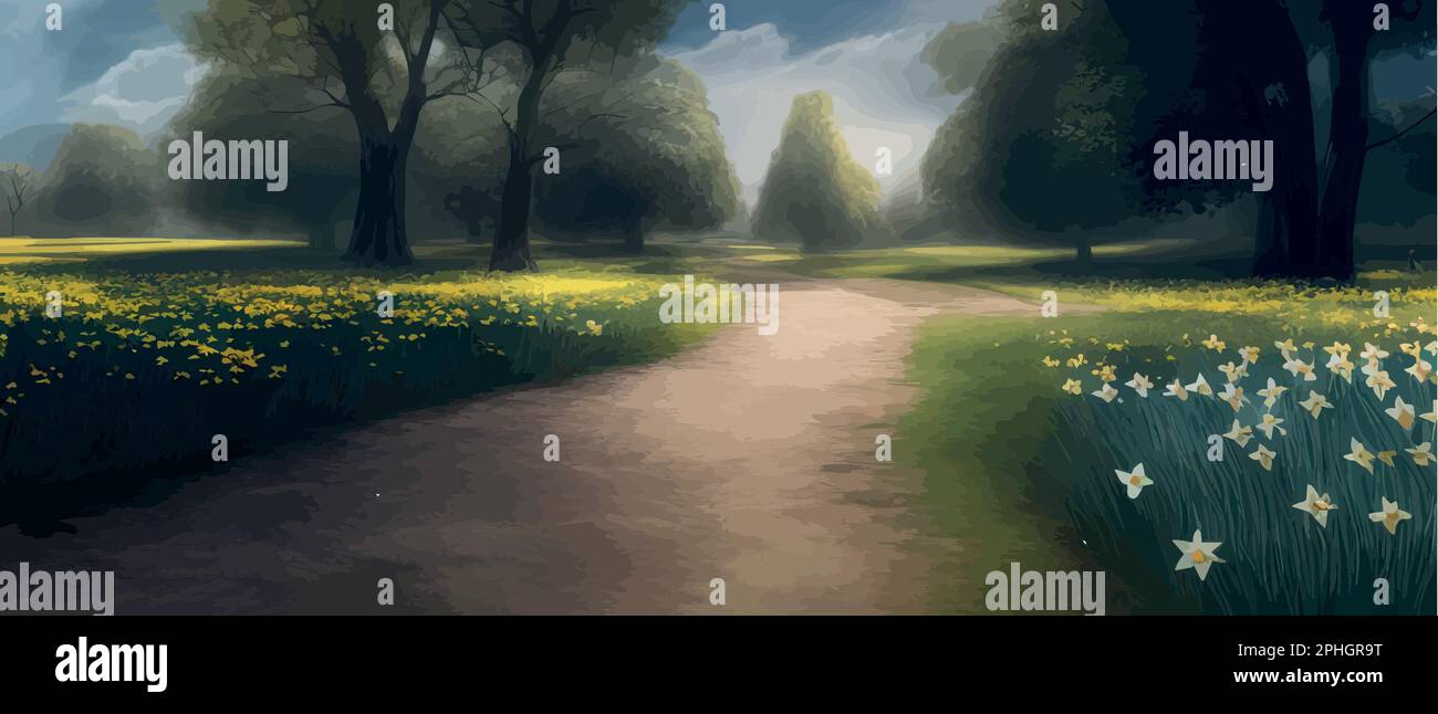 Thick forest trees Stock Vector Images - Alamy