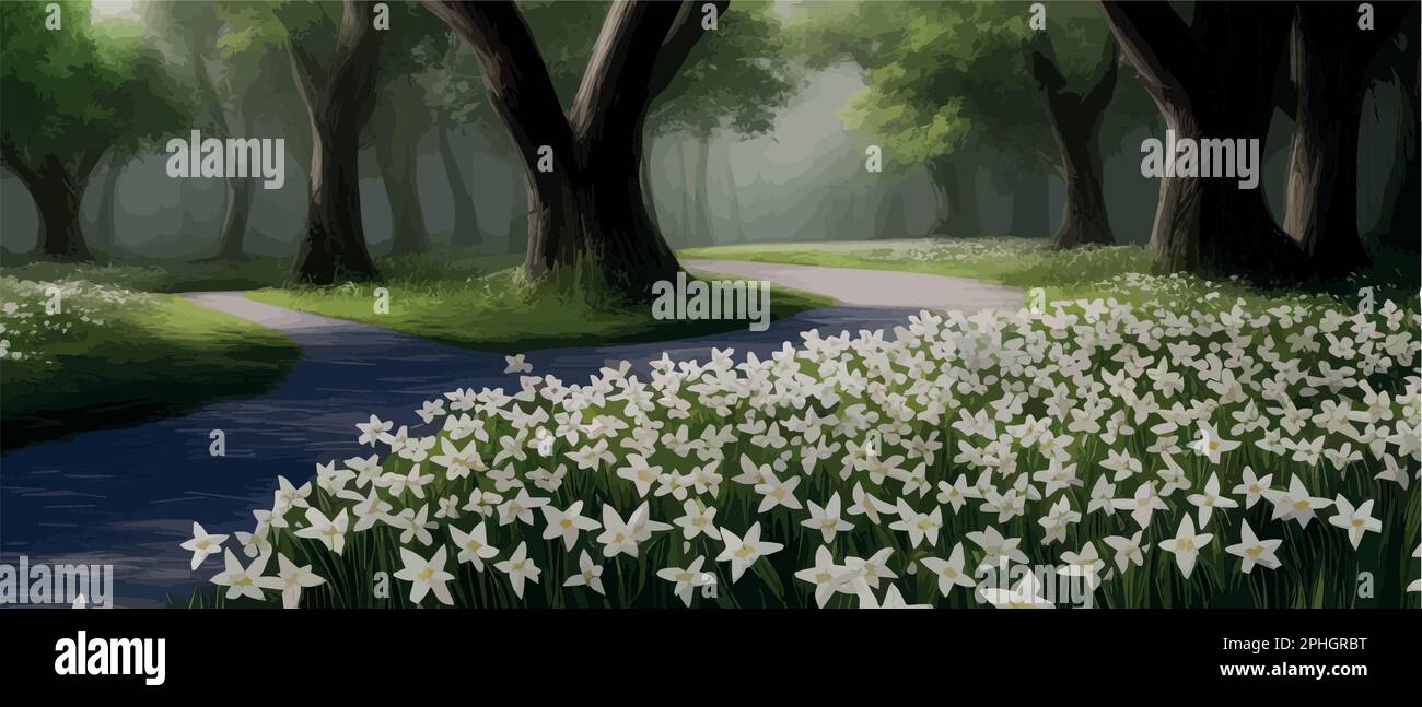 Clearing in the sunshine Stock Vector Images - Alamy