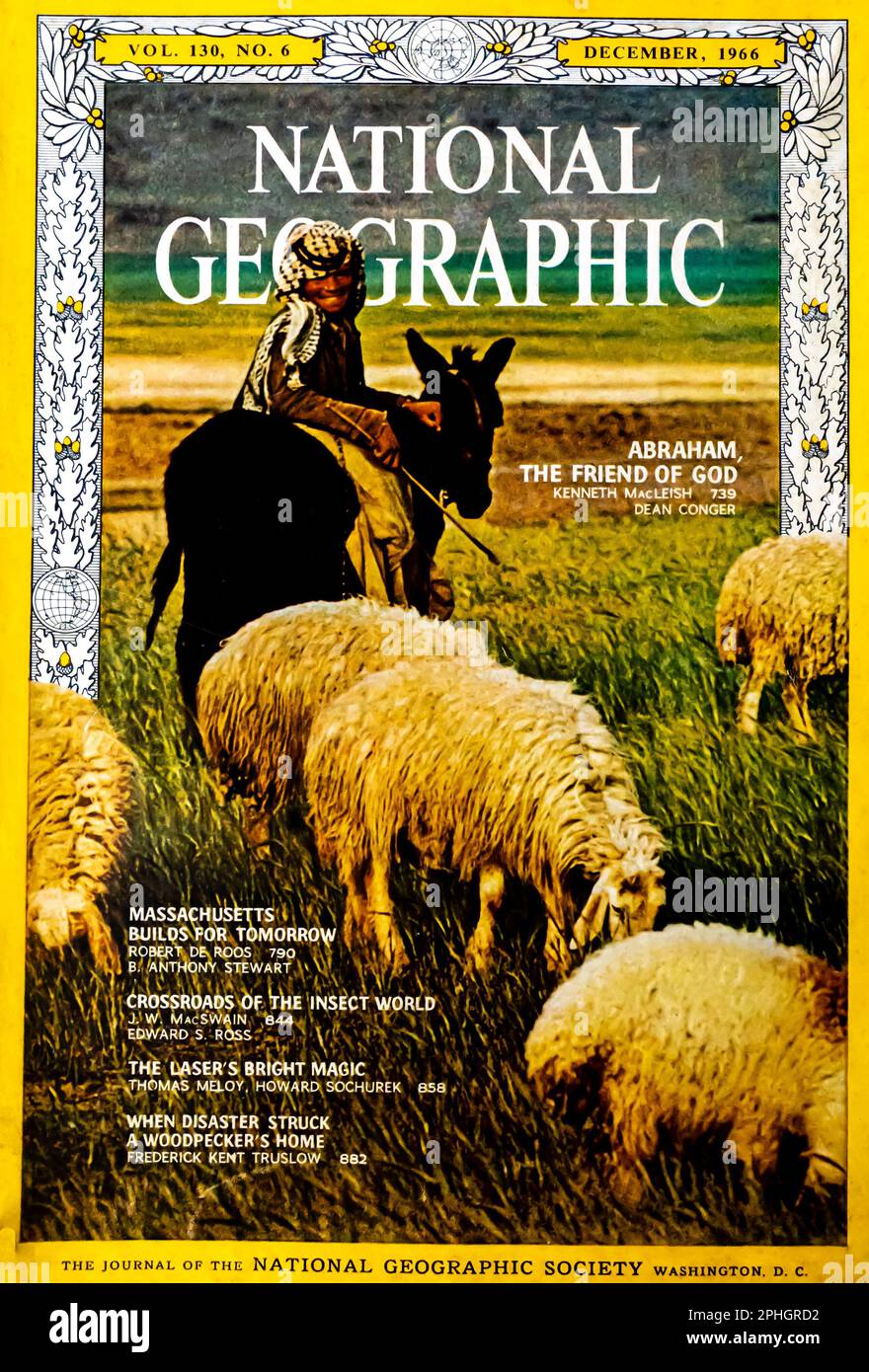 National Geographic magazine cover December 1966 Stock Photo - Alamy