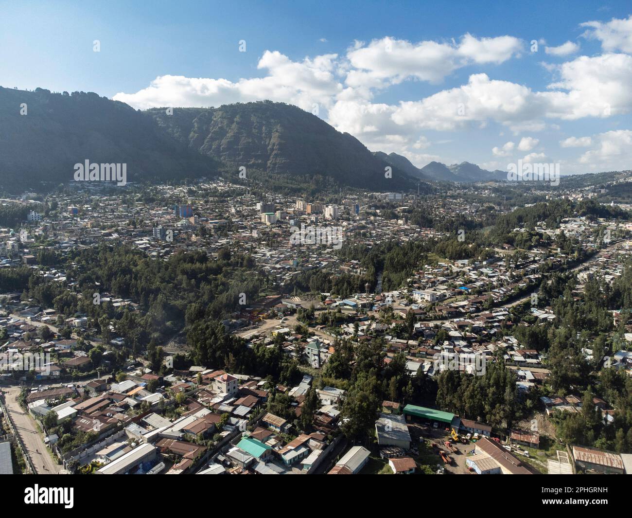 Aerial view of the city of Dessie, Ethiopia Stock Photo - Alamy