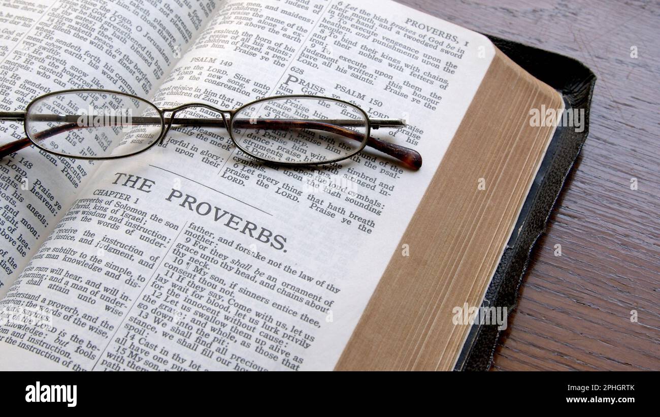 Book of proverbs hi-res stock photography and images - Alamy