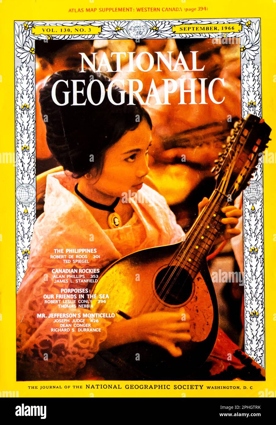 National Geographic magazine cover September 1966 Stock Photo - Alamy