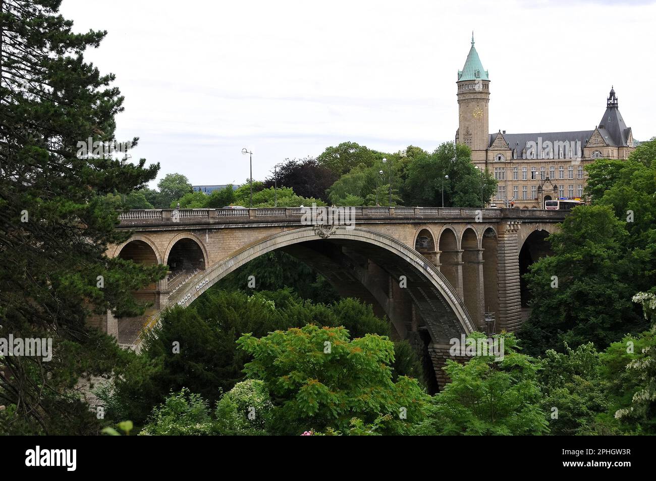 Adolphe Bridge, Adolphe-Bréck, double-decked arch bridge, Luxembourg ...