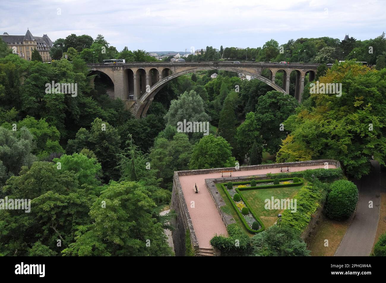 Adolphe Bridge, Adolphe-Bréck, double-decked arch bridge, Luxembourg ...