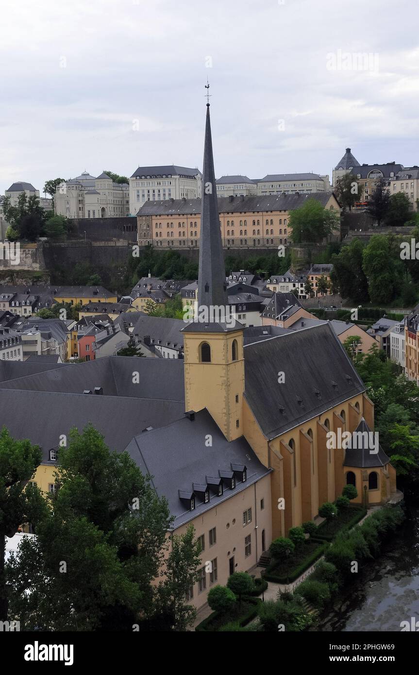 Church of Saint John in Grund, Neumünster Abbey, Abtei Neimënster, old ...