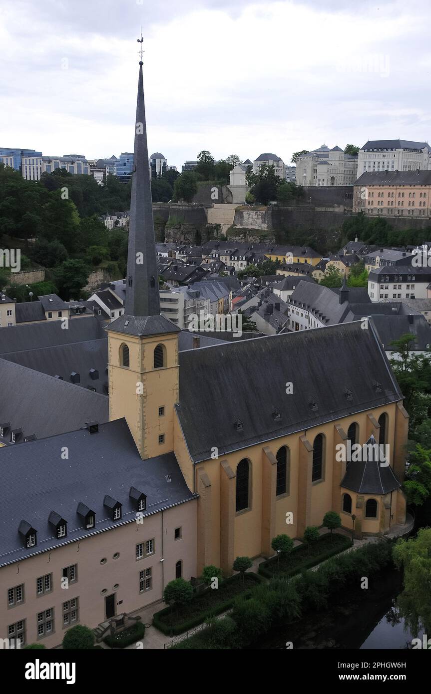 Church of Saint John in Grund, Neumünster Abbey, Abtei Neimënster, old ...