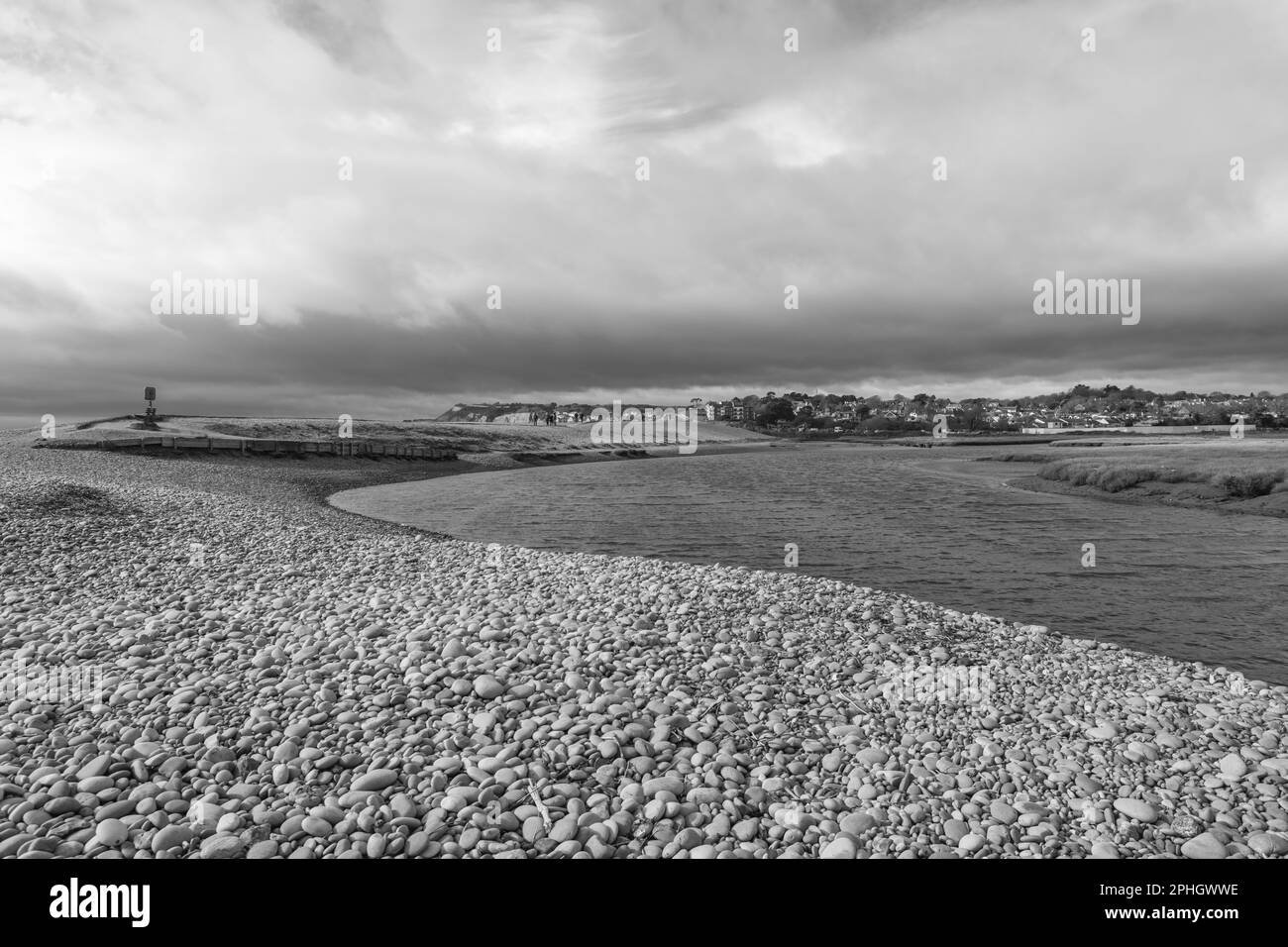 The Otter estuary in Budleigh Salterton in Devon Stock Photo - Alamy