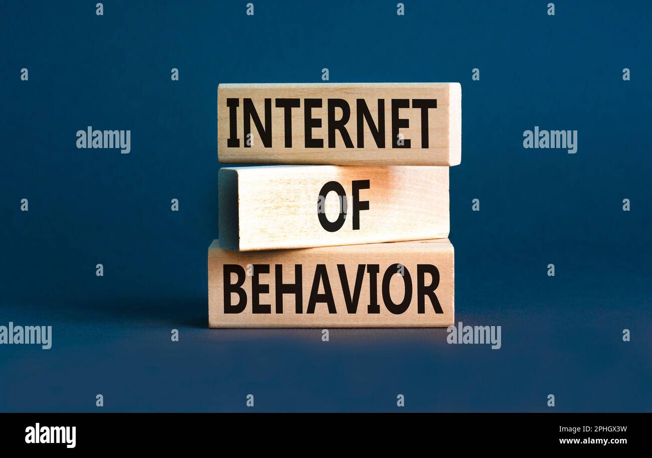 Internet of behavior symbol. Concept words Internet of behavior on ...