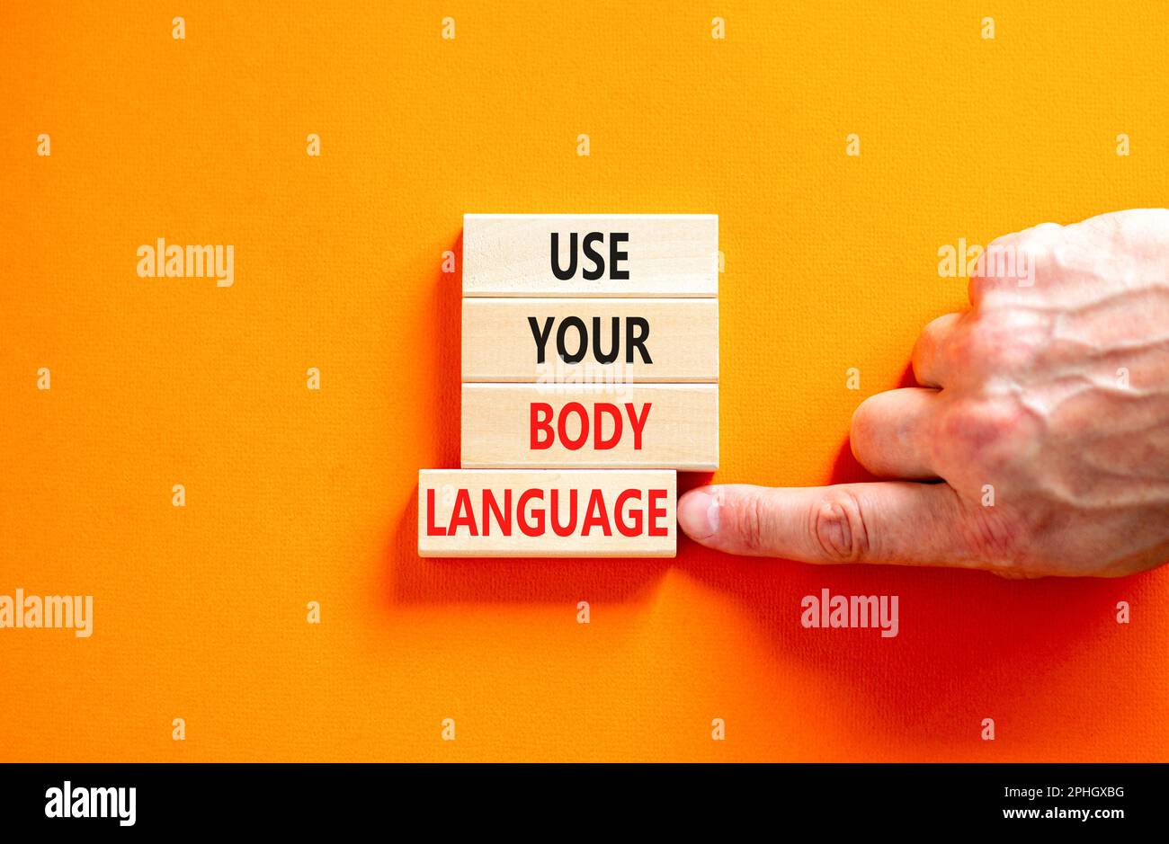 Use your body language symbol. Concept words Use your body language on ...