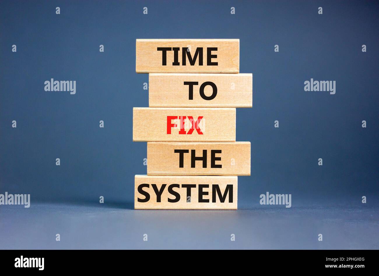 Time to fix the system symbol. Concept words Time to fix the system on ...