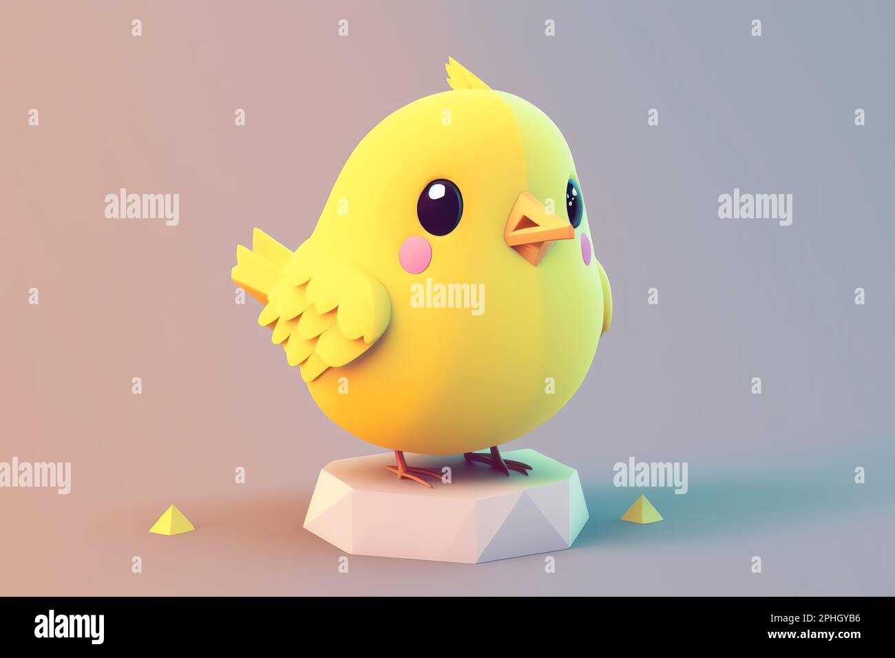 Yellow bird singing cartoon hi-res stock photography and images - Alamy