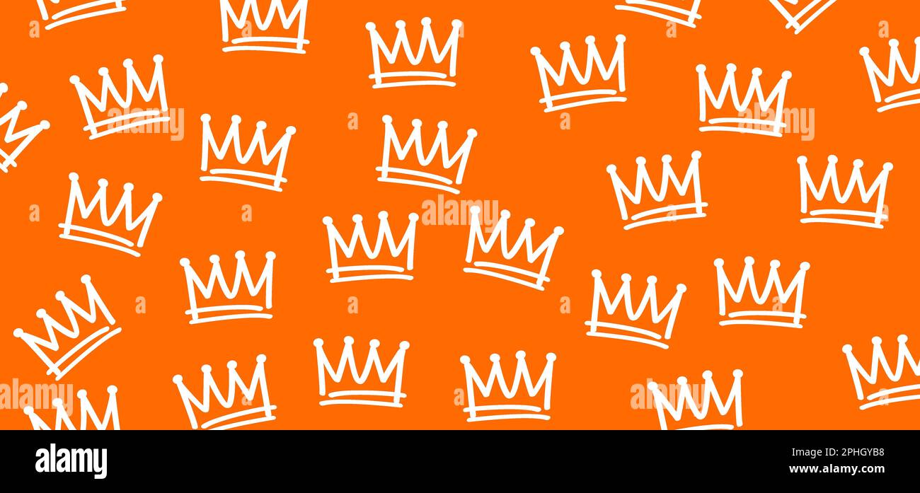 Sketch, crown line patern. Verctor cartoon sign. Sketch crown. Graffiti ...