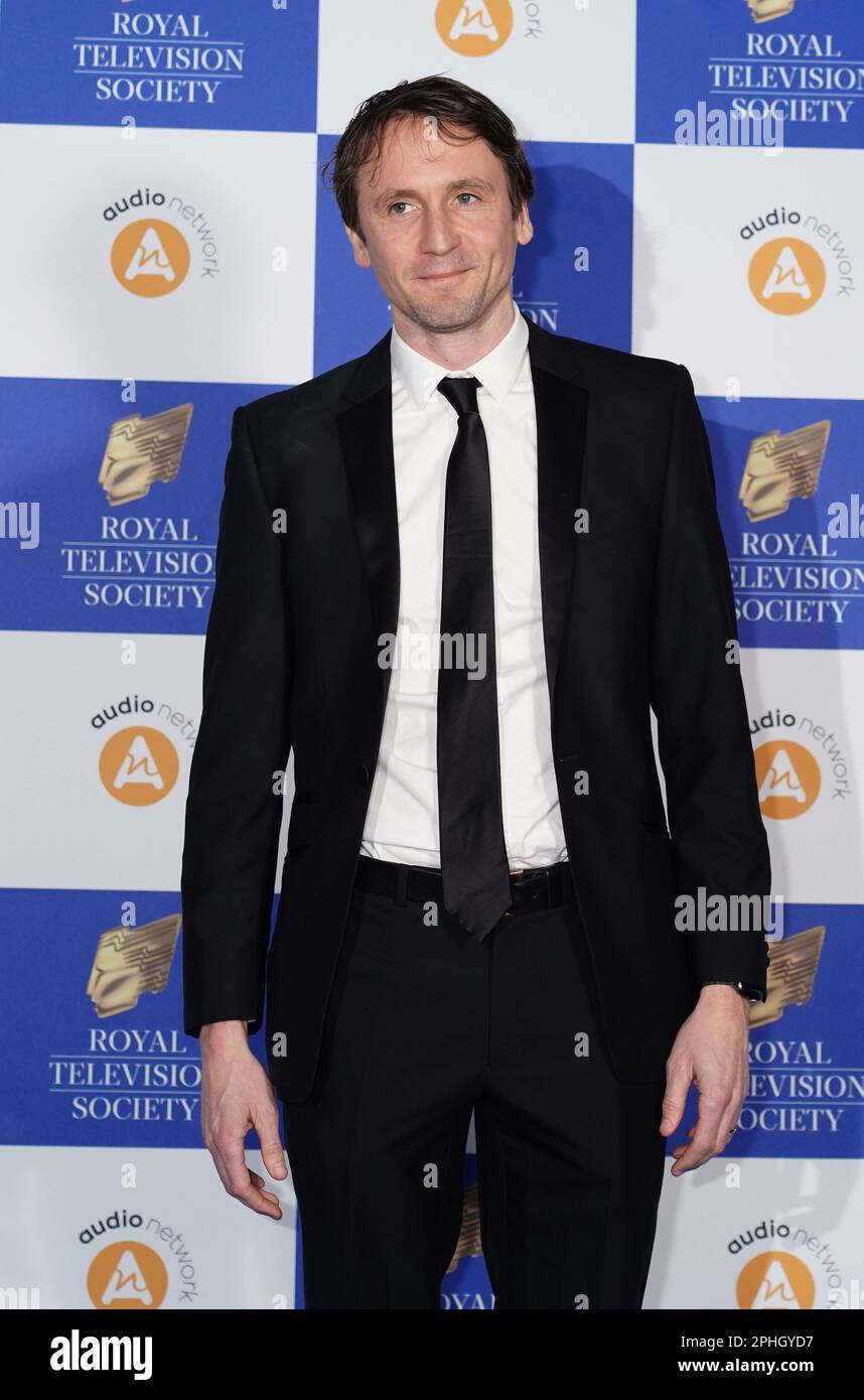 Tom Basden arriving for the Royal Television Society Programme Awards ...