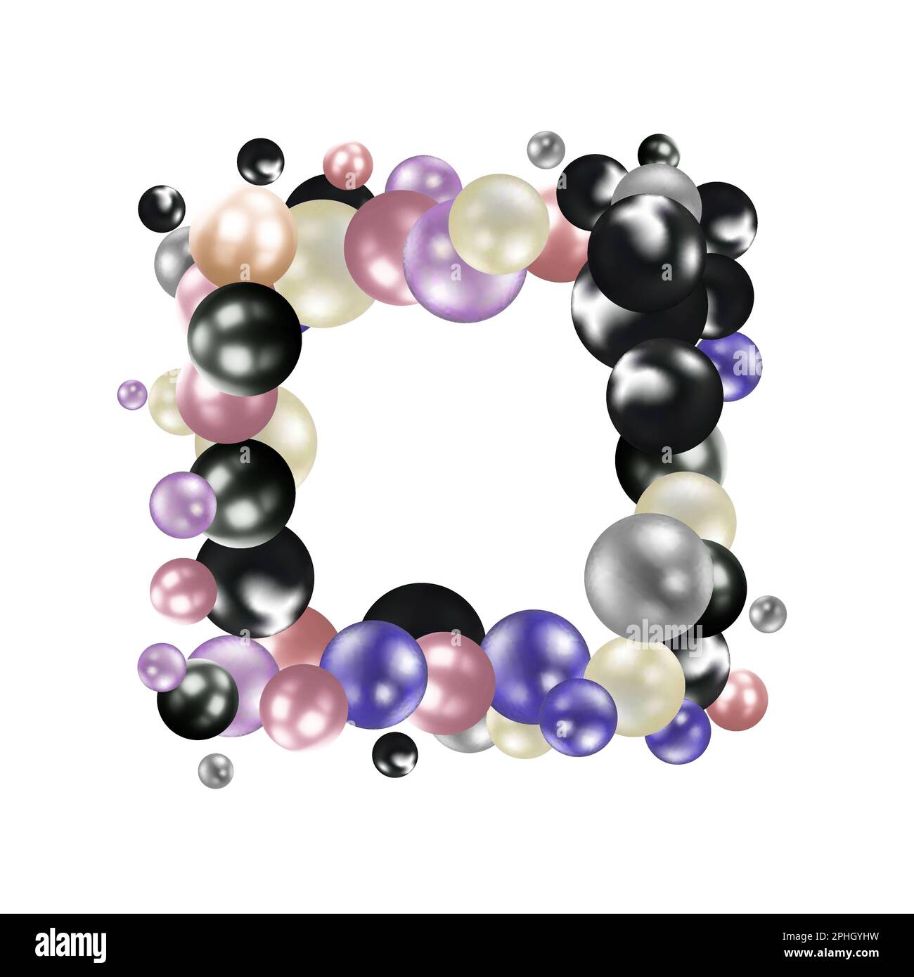 Colorful balls background. Vector background made with gradient meshes ...
