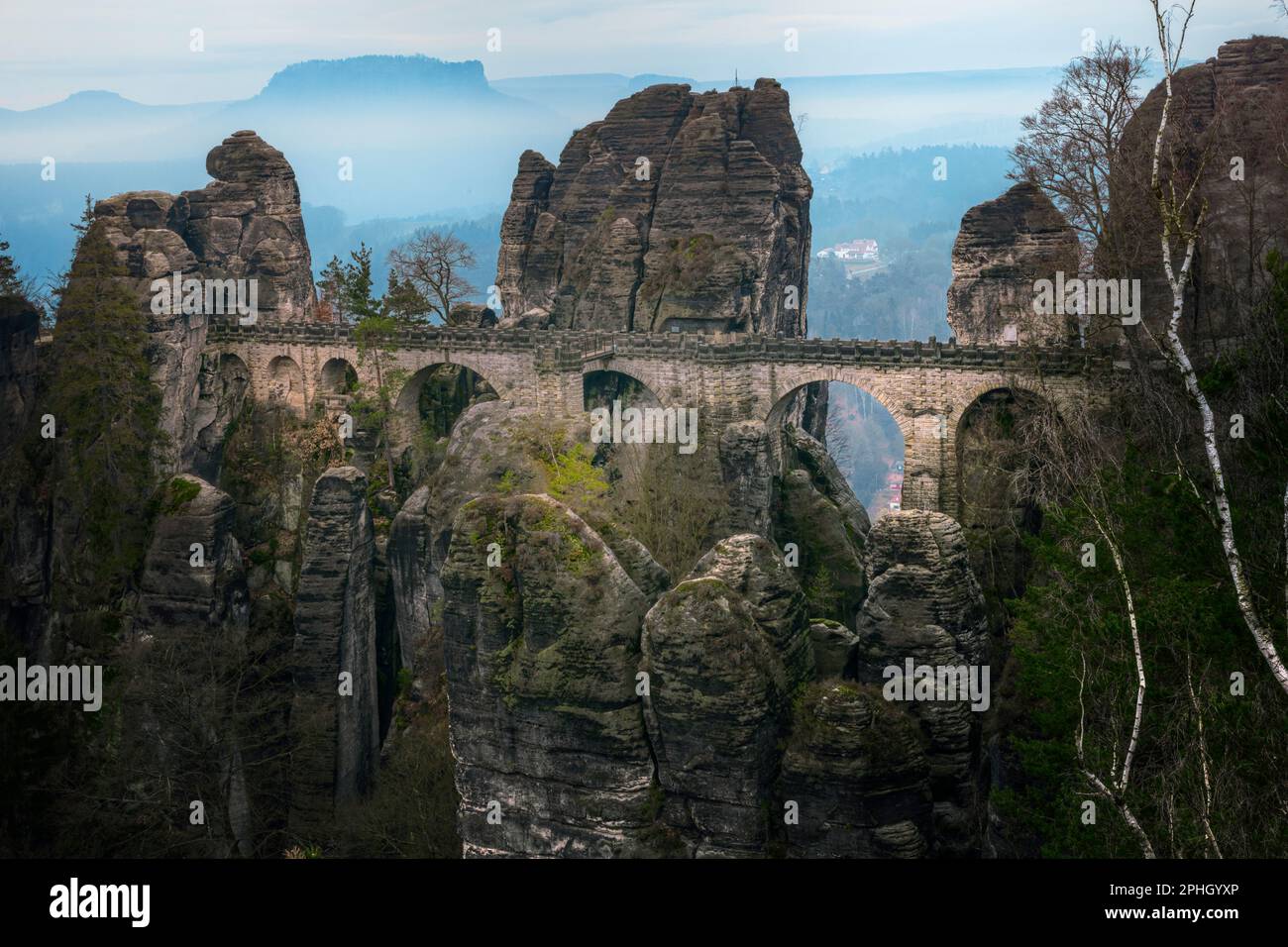 Saxon switzerland bridge hi-res stock photography and images - Alamy