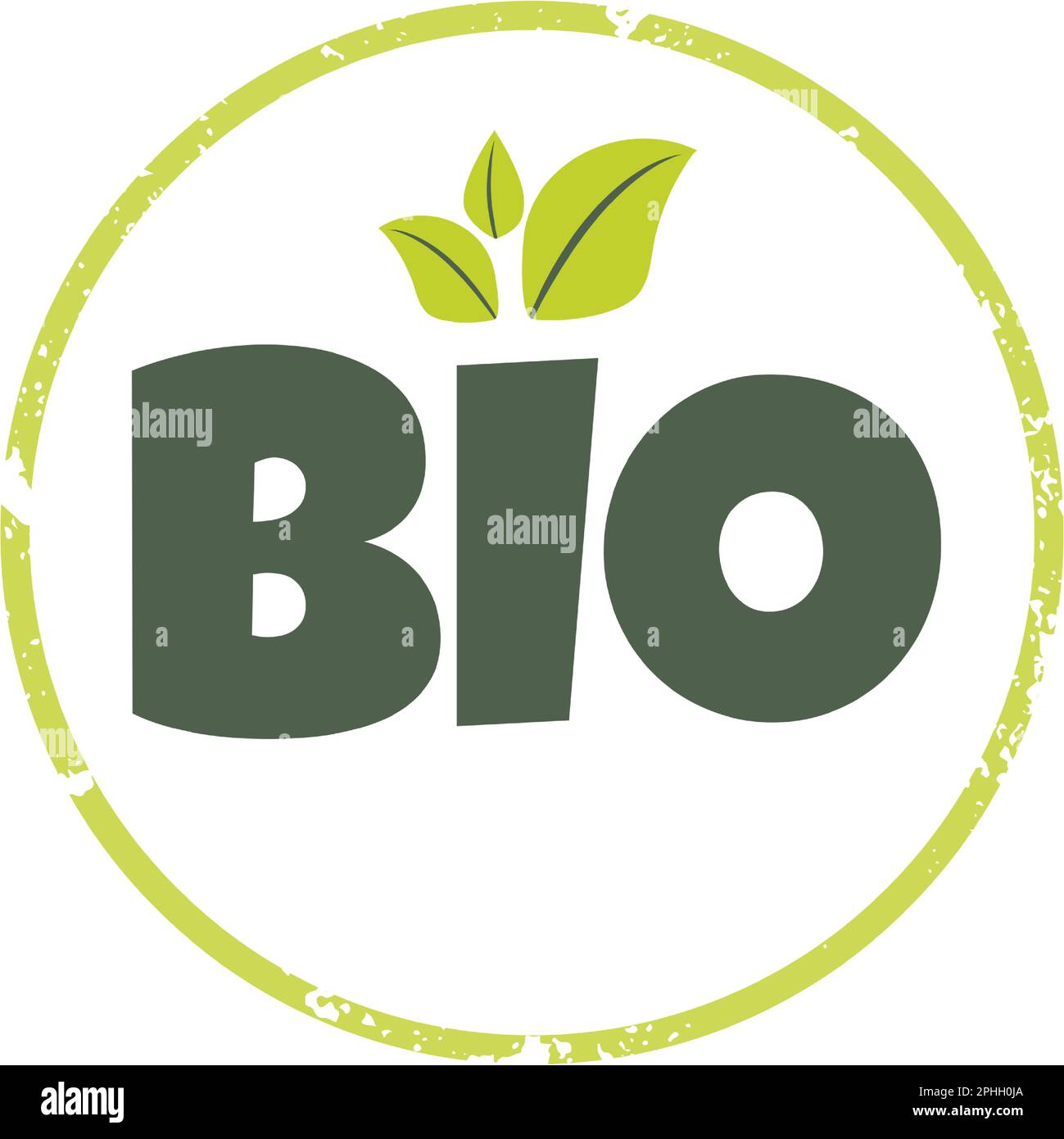 Bio label grunge stamp for organic and eco friendly products. Vector ...