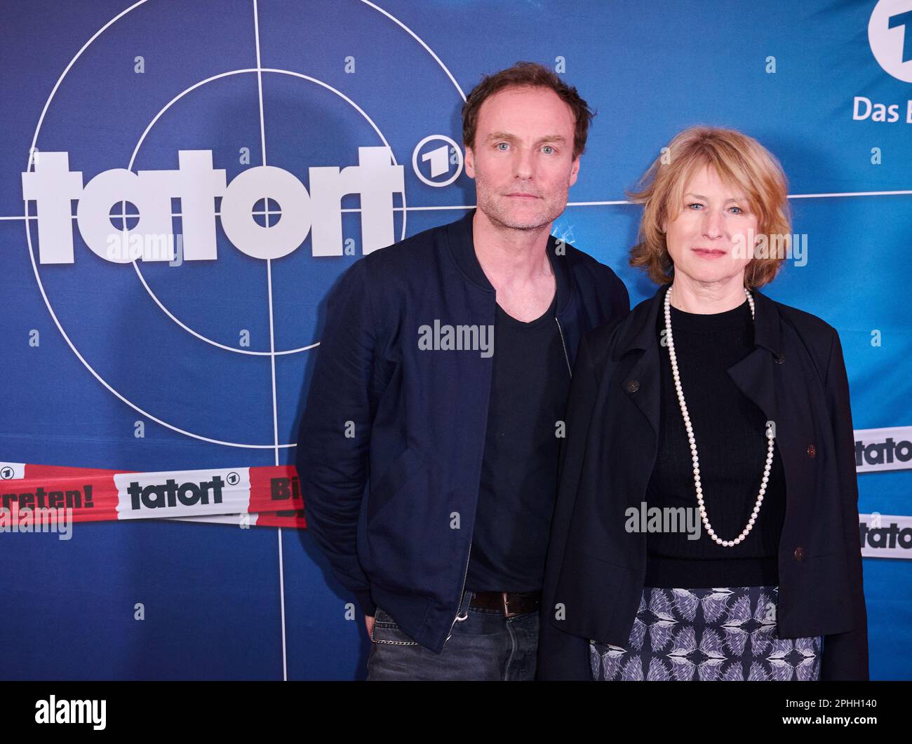 Berlin, Germany. 28th Mar, 2023. Investigator duo Corinna Harfouch and ...