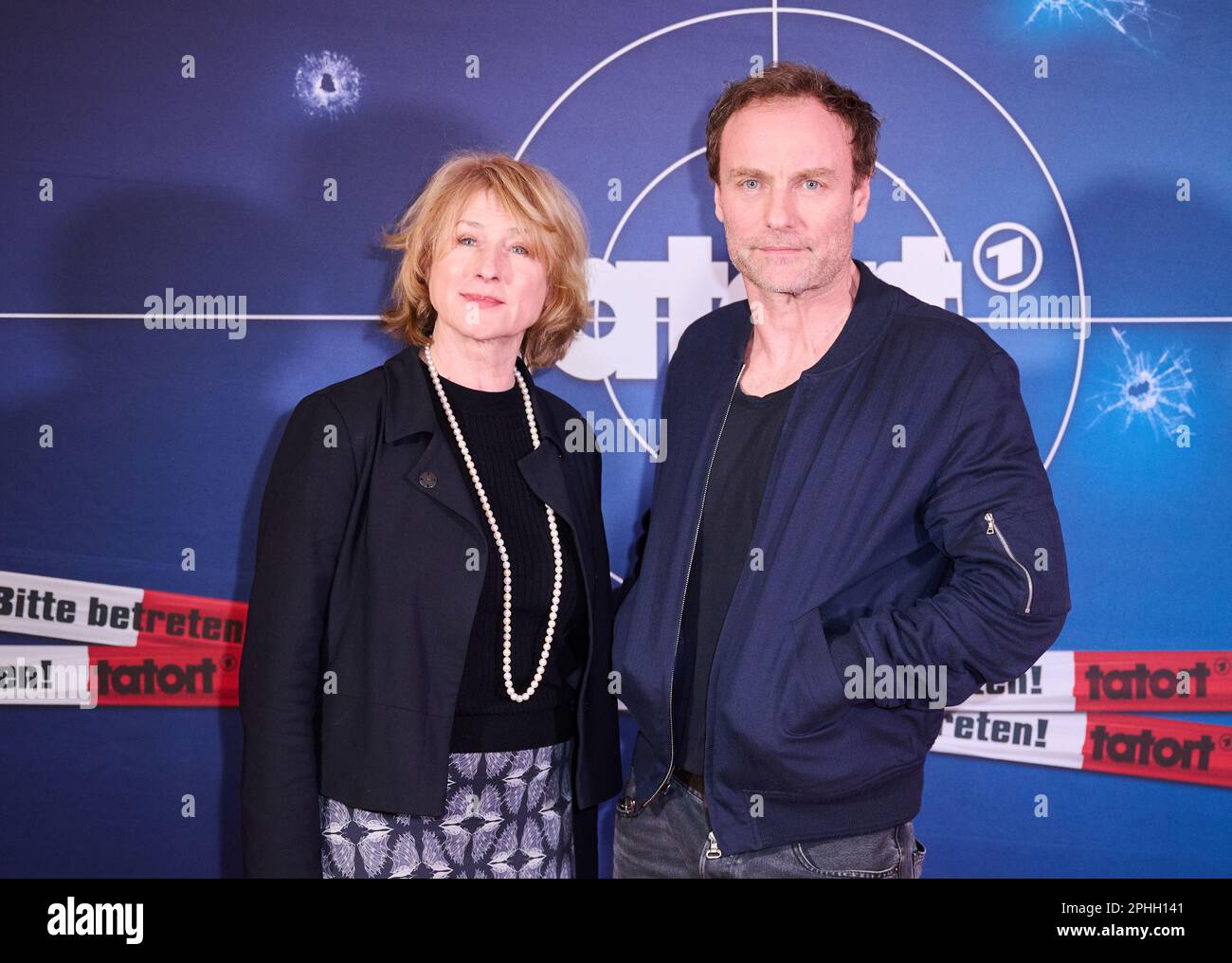 Berlin, Germany. 28th Mar, 2023. Investigator duo Corinna Harfouch and ...
